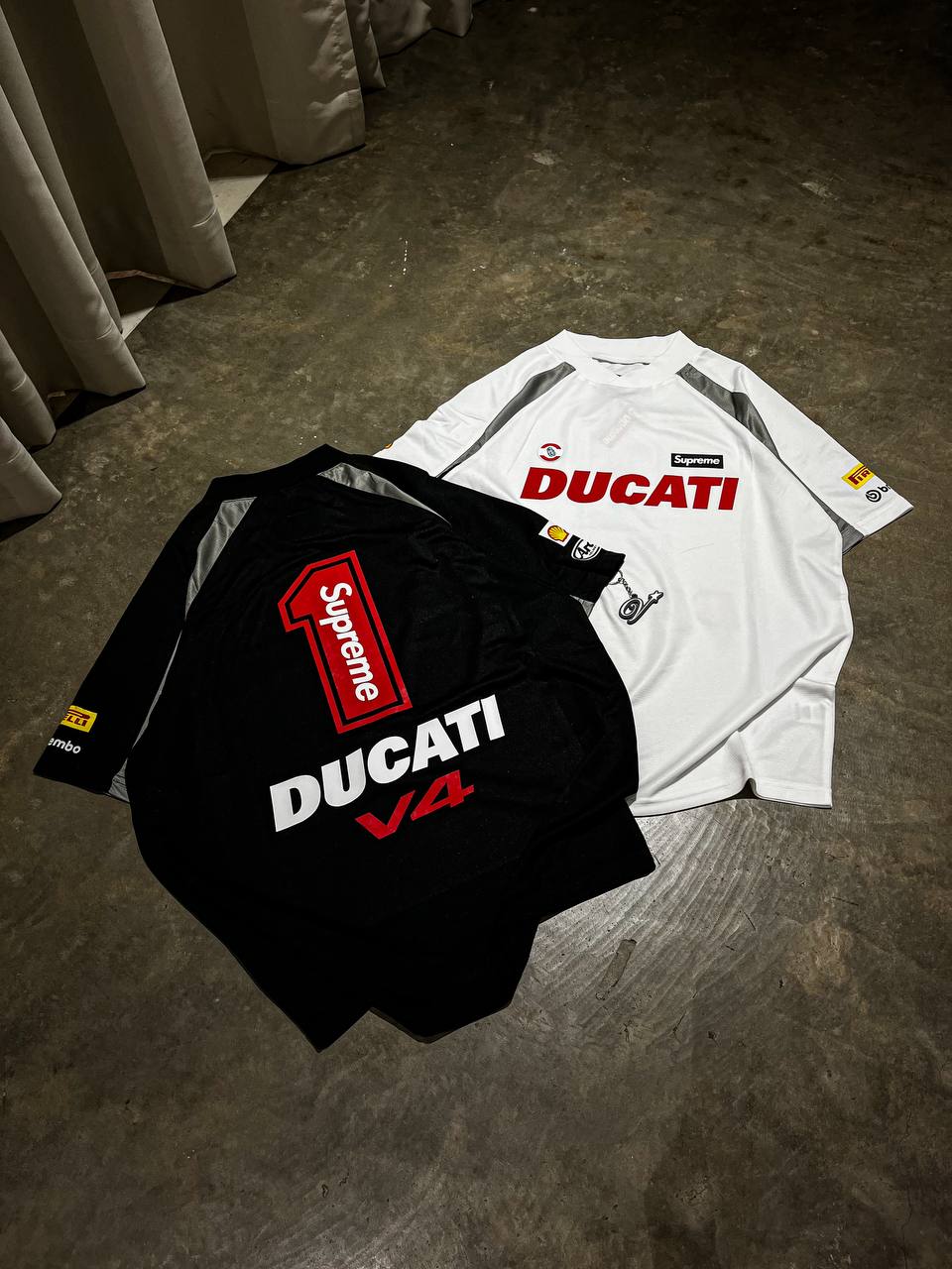 Supreme x Ducati Football tee – Viernez Exclusives